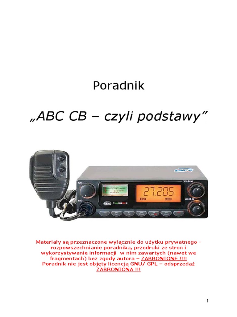 Poradnik ABC CB-Radio | PDF