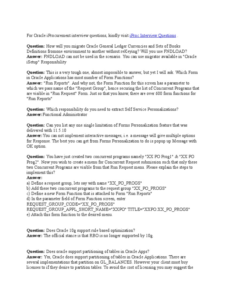 Oracle Developer Interview Questions | PDF | Oracle Database | Pl/Sql