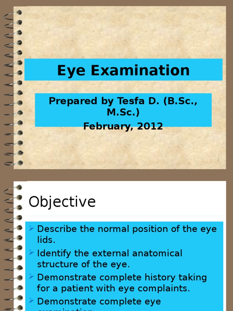 Unit-7-Eye Examination | PDF | Visual Acuity | Human Eye