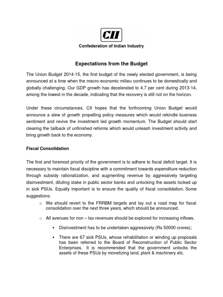 Budget Recommendations National | PDF | Taxes | Investing