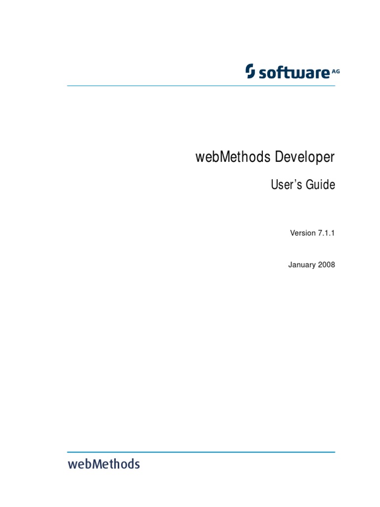 7 1 1 WebMethods Developer Users Guide | PDF | Xml Schema | Parameter (Computer Programming)