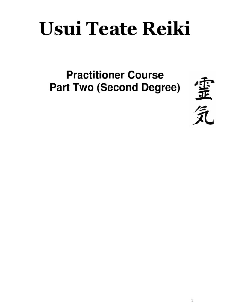 Okuden - Level 2-Usui Reiki in English | PDF | Energy (Esotericism) | Reiki