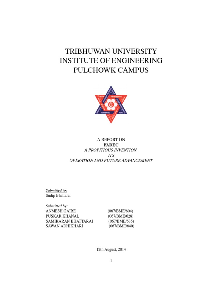 Full Authority Digital Engine Control FADEC System PDF | PDF ...