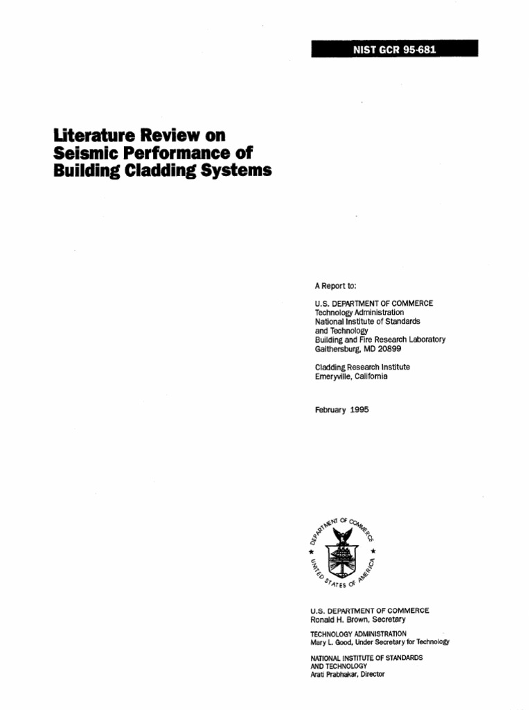 Literature Review On Seismic Performance of Building Cladding Systems ...