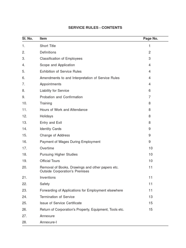Service Rules | PDF | Apprenticeship | Employment