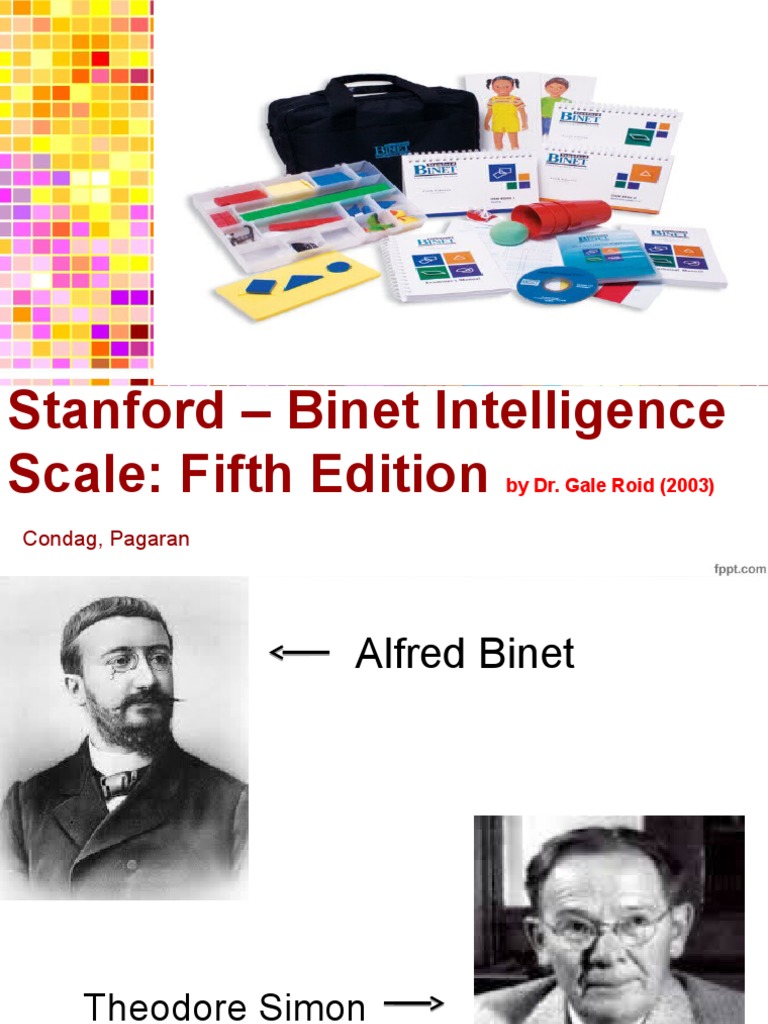 Stanford - Binet Intelligence Scale: Fifth Edition: Condag, Pagaran ...