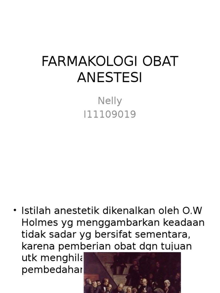 Panduan Obat Anestesi dan Efeknya | PDF