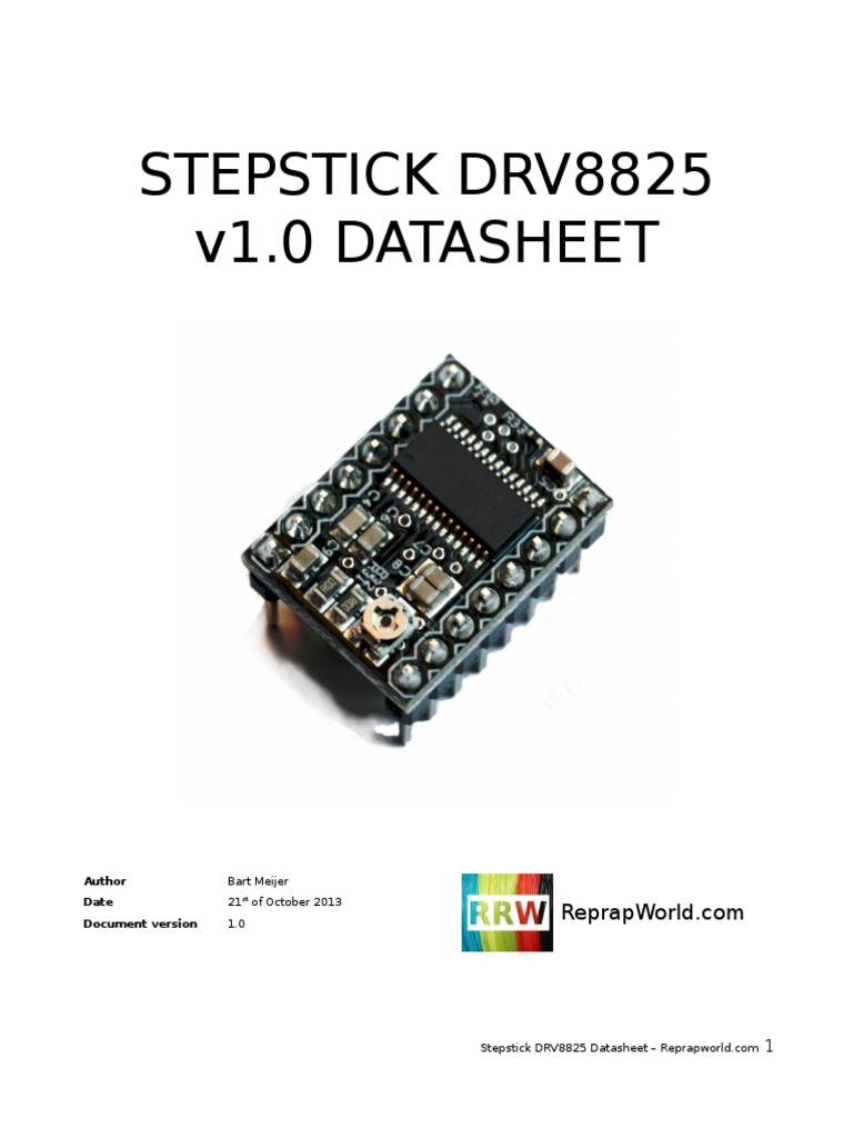 Datasheet drv8825 | PDF | Computer Hardware | Electricity