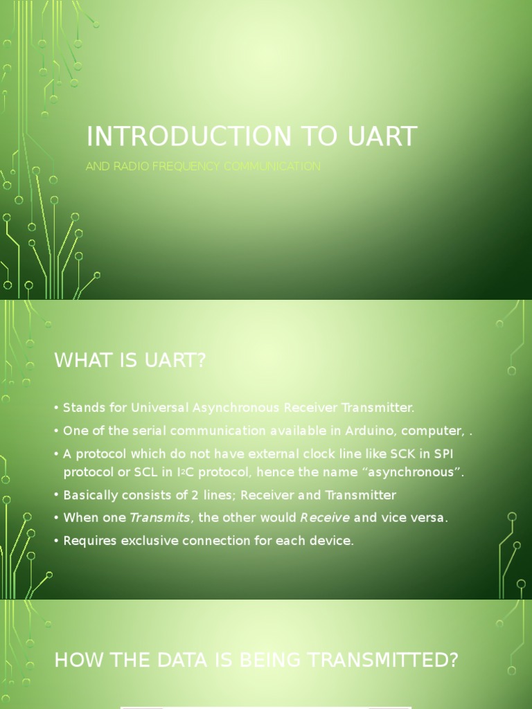 Introduction To UART | PDF | Arduino | Networks