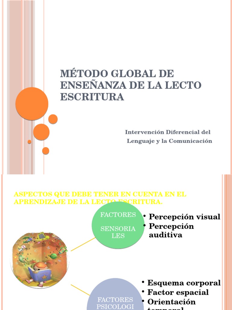 Método Global de Lectoescritura | PDF | Lectura (proceso) | Palabra