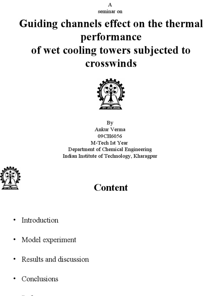Guiding Channels in Cooling Towers | PDF | Flow Measurement | Thermometer
