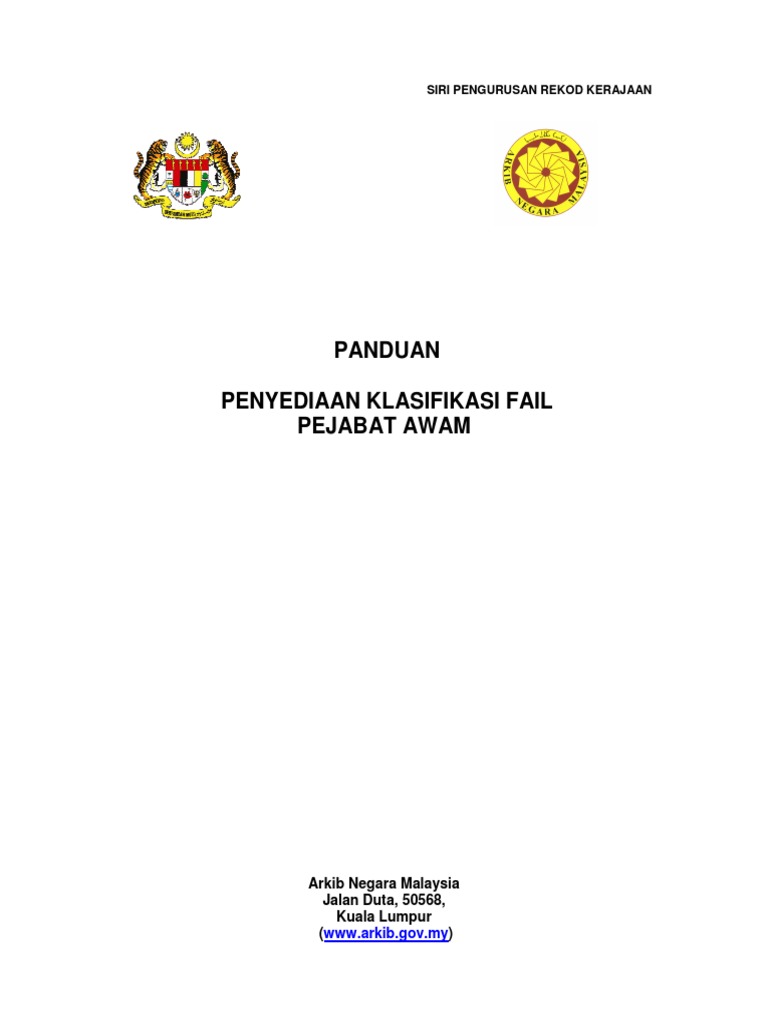Penyediaan Klasifikasi Fail PDF | PDF