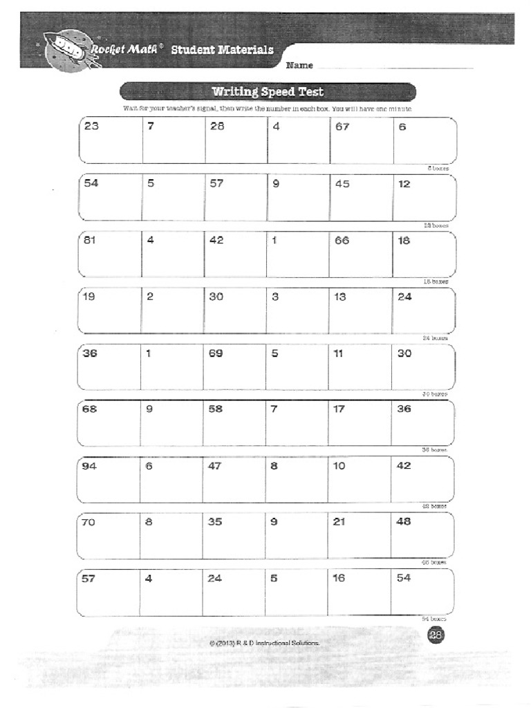 Writing Speed Test | PDF