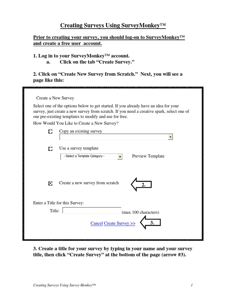 Survey Monkey | PDF | Hyperlink | Web Page