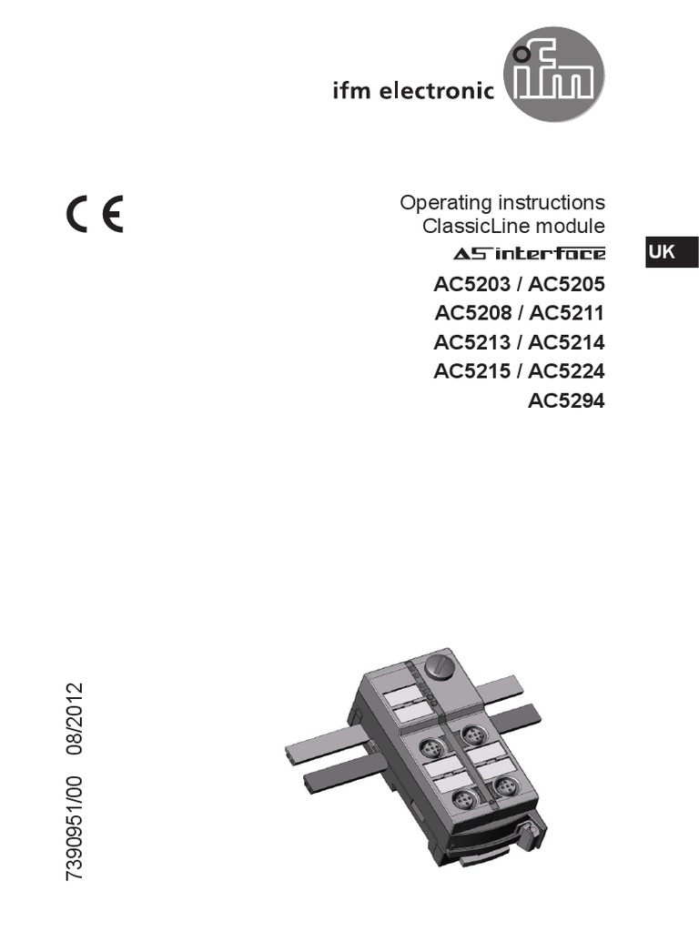 Ac5215 Ifm PDF | PDF | Ac Power Plugs And Sockets | Electrical Components