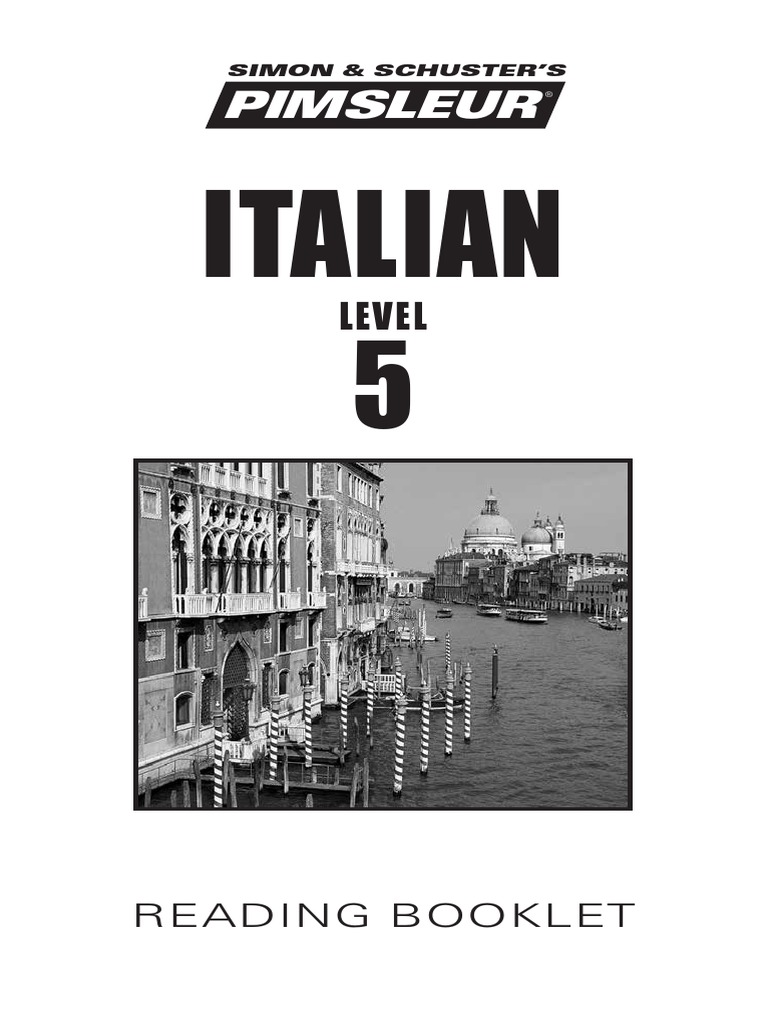 Pimsleur Italian V | PDF | Leisure