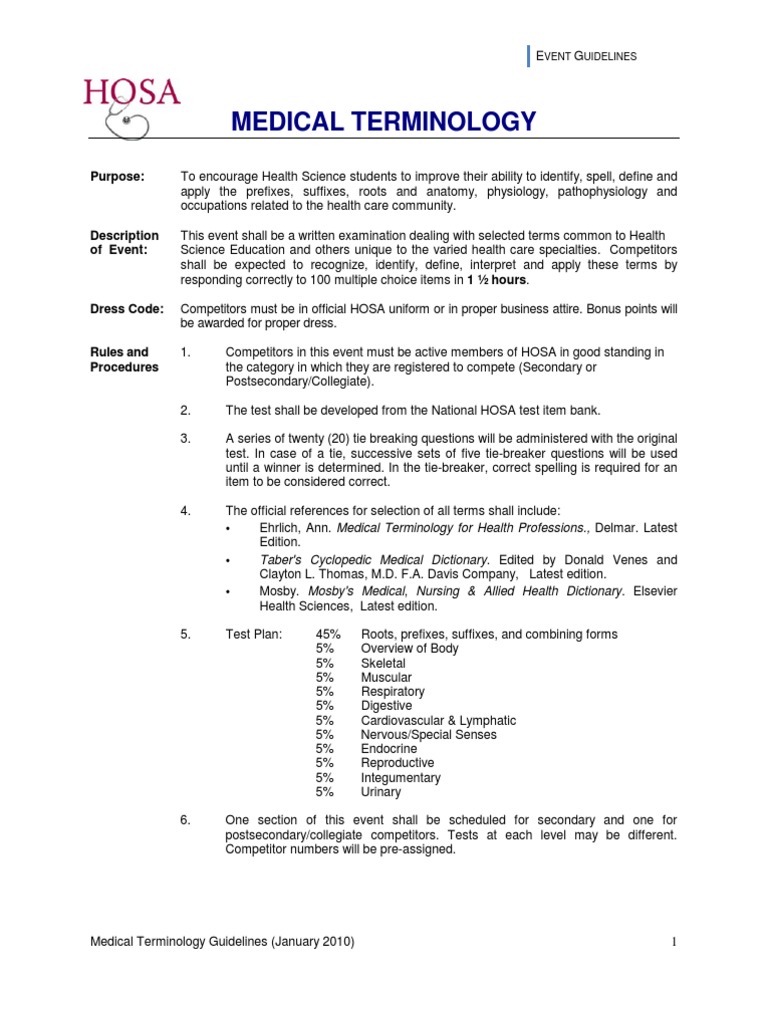 Event Guidelines | PDF | Test (Assessment) | Health Care