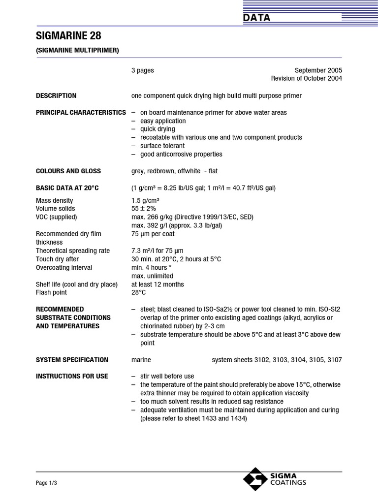 Sigmarine 28 | PDF | Paint | Safety