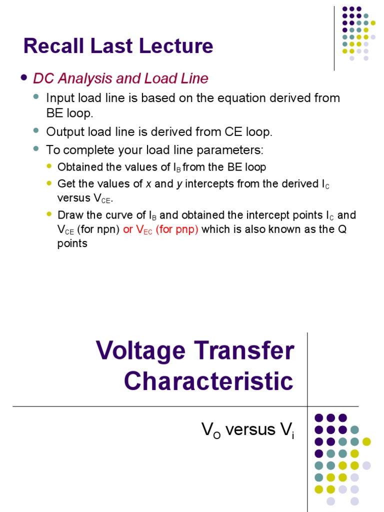 Transistor Load Line Analysis | PDF | Bipolar Junction Transistor | Electromagnetism