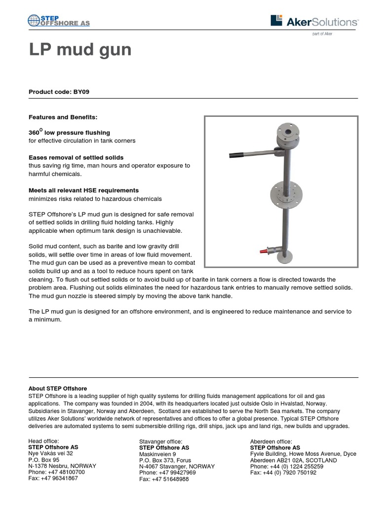 PF LP Mud Gun - Rev 01 | PDF | Drilling Rig | Civil Engineering