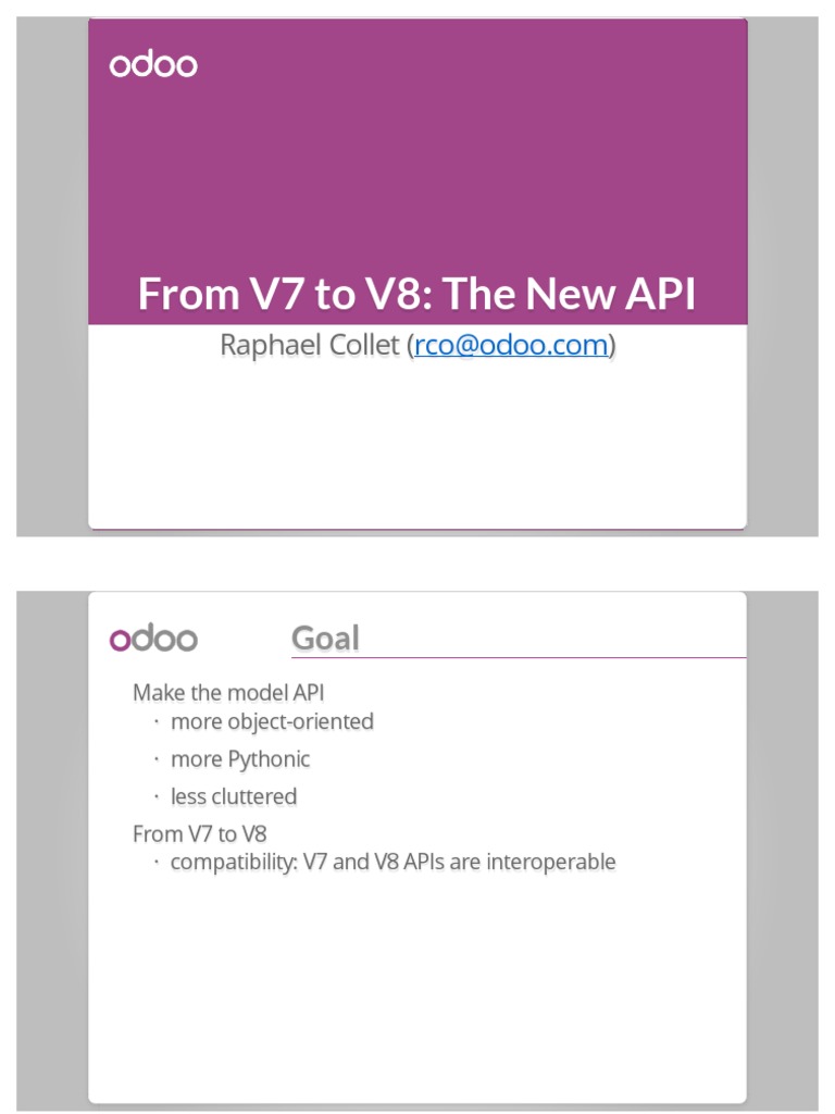 Odoo API | PDF | Application Programming Interface | Programming Paradigms
