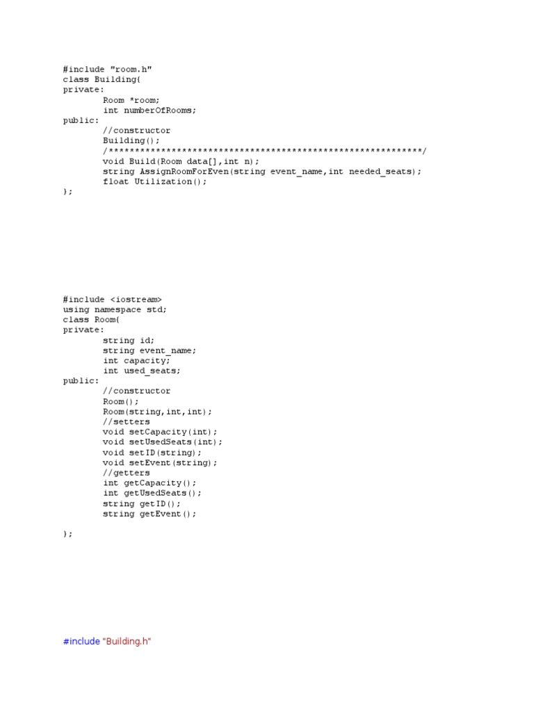 CPP Building Class | PDF