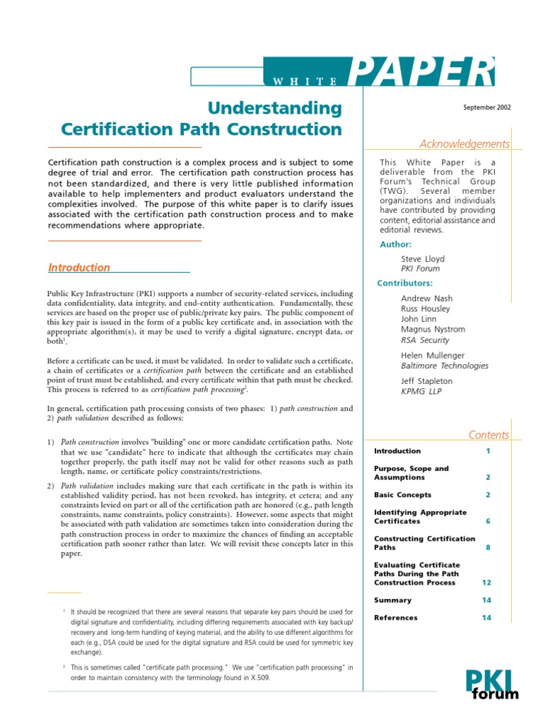 Understanding Path construction-DS2 PDF | PDF | Public Key Cryptography ...