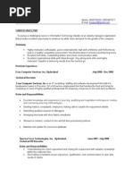 Capgemini Resume Template | PDF | Software | Computing