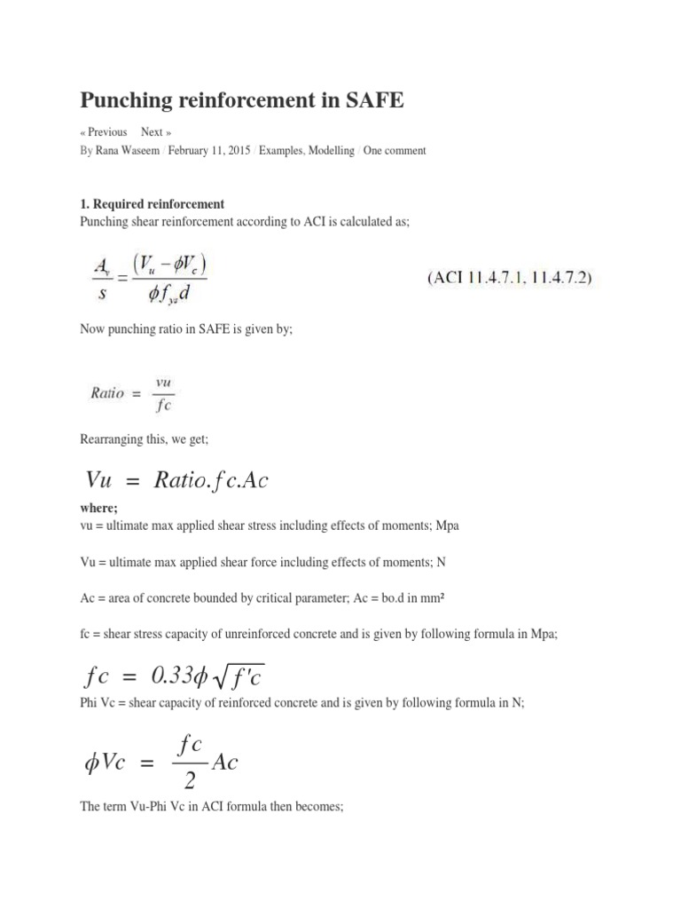 Punching Shear Reinforcement Guide | PDF | Column | Shear Stress