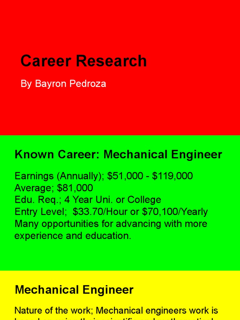 Career Research | PDF