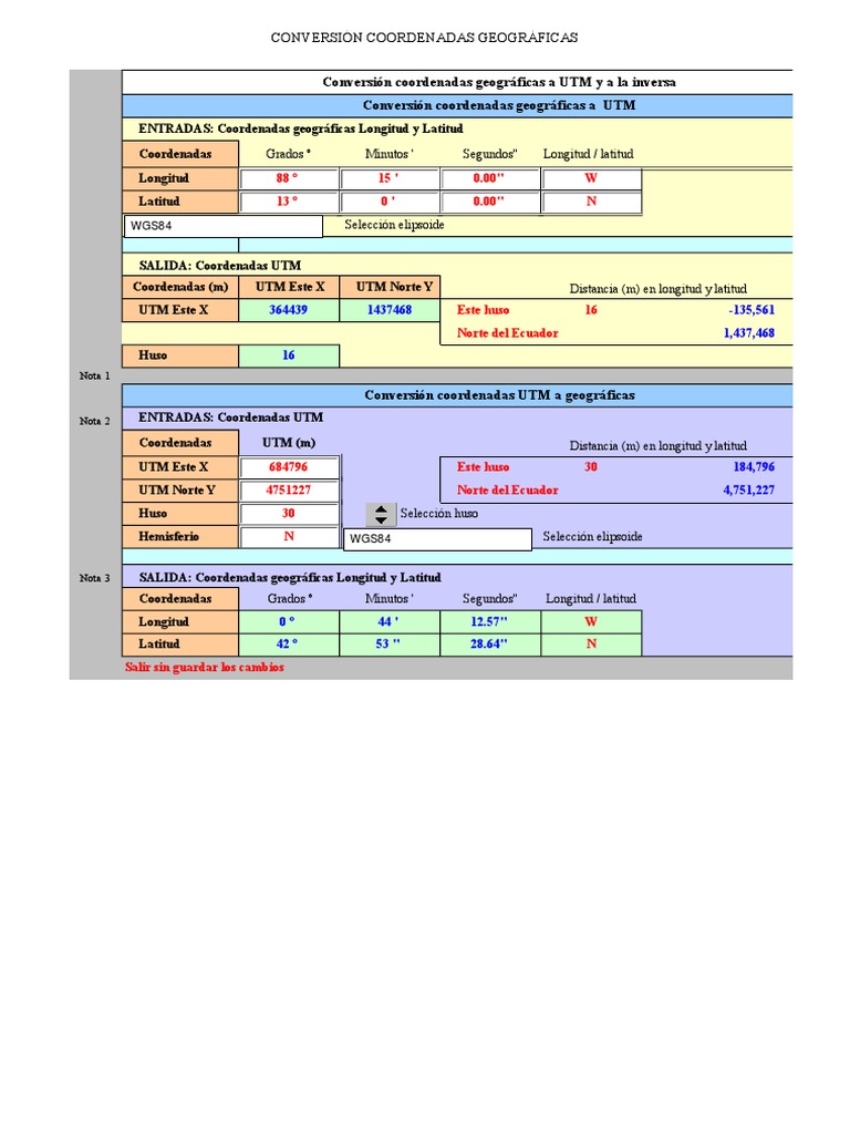 GPS - UTM (Conversor de Coordenadas Geográficas) | PDF | Ciencia de sistemas | Visualización ...