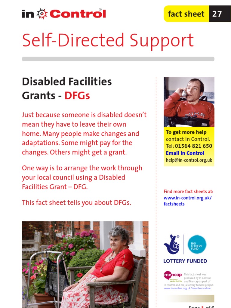 Disabled Facilities Grants - DFGs | PDF | Government | Business