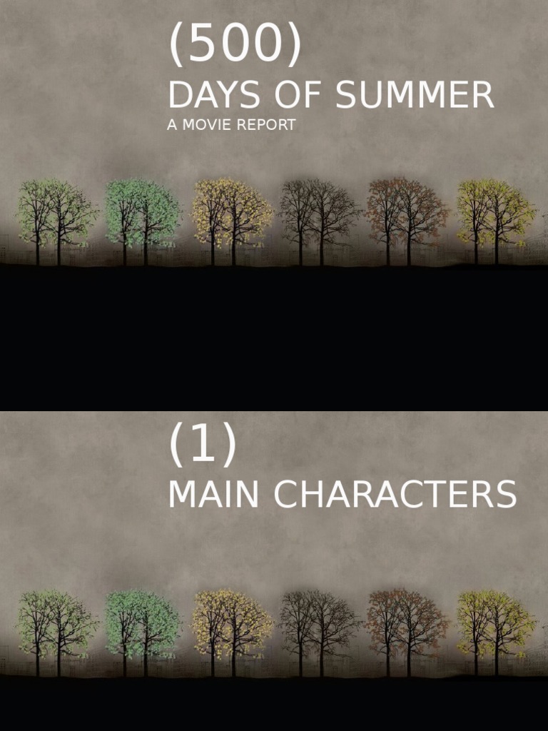 500 Days of Summer | Download Free PDF | Psychological Concepts ...