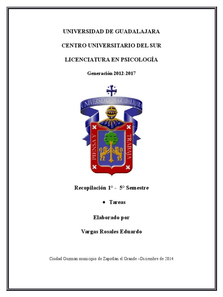 Portada UDG | PDF | Relaciones personales, crianza y desarrollo personal