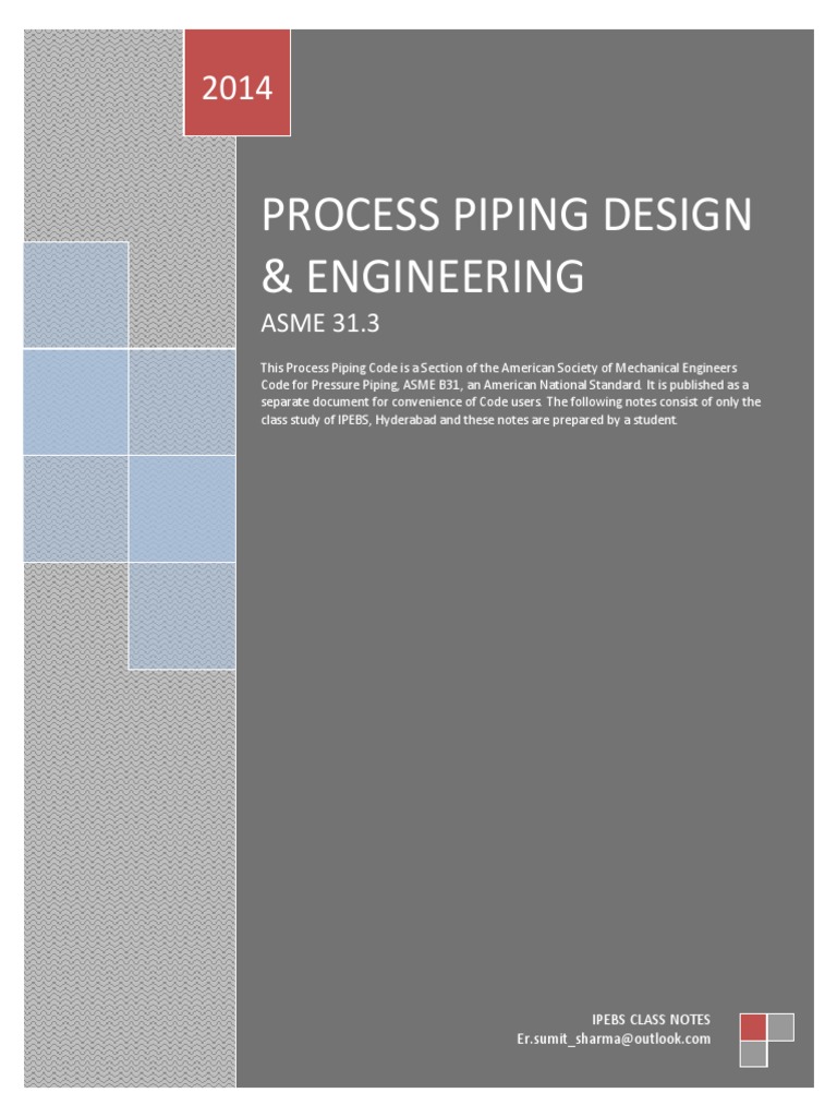 0.COVER PAGE Process Piping Design & Engineering | PDF | Technology ...
