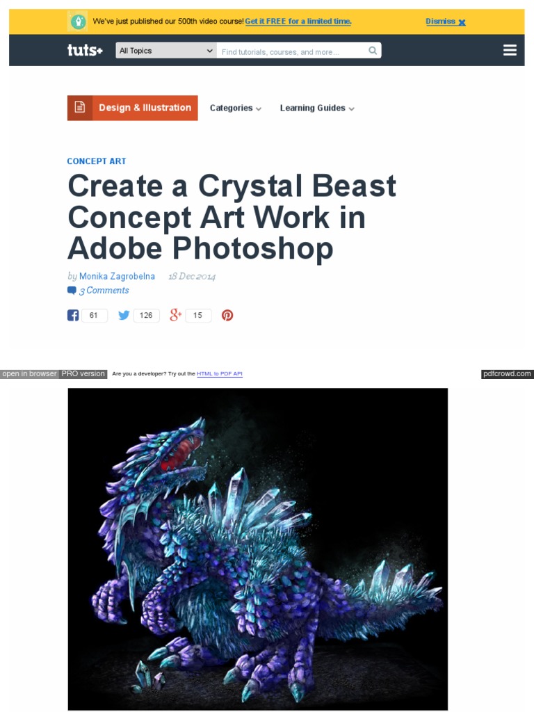 Create A Crystal Beast Concept | PDF | Portable Document Format | Html