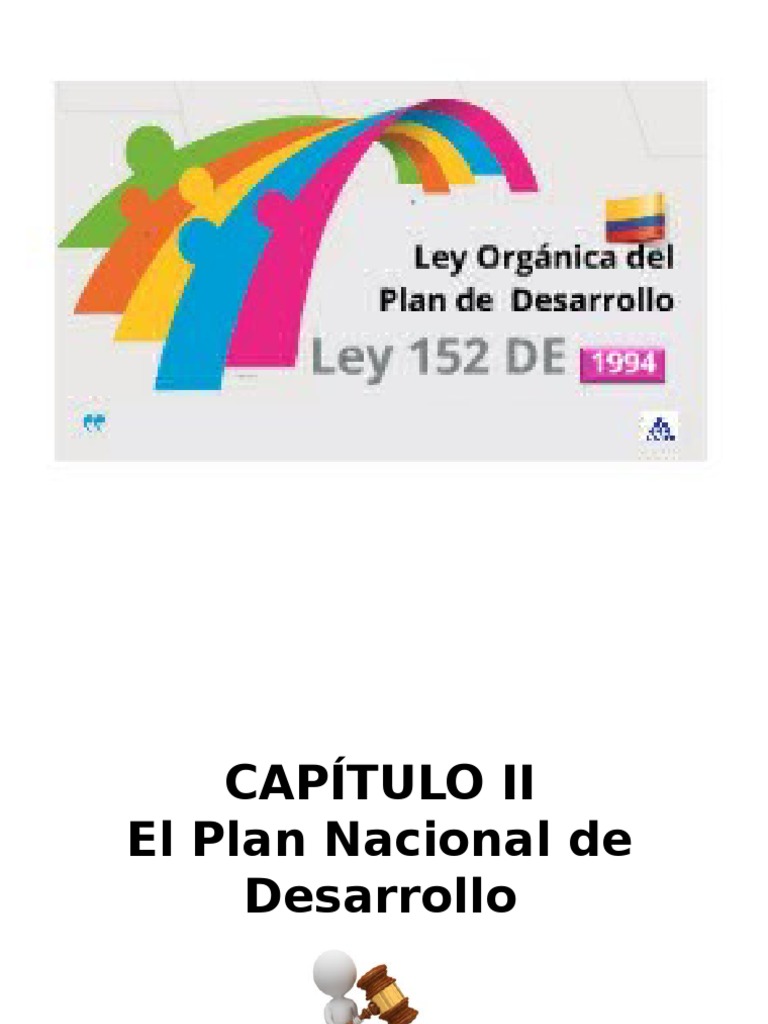 Ley 152 de 1994 | PDF