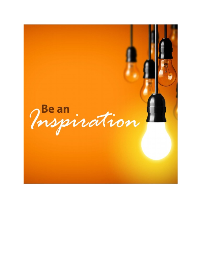 Be An Inspiration | PDF