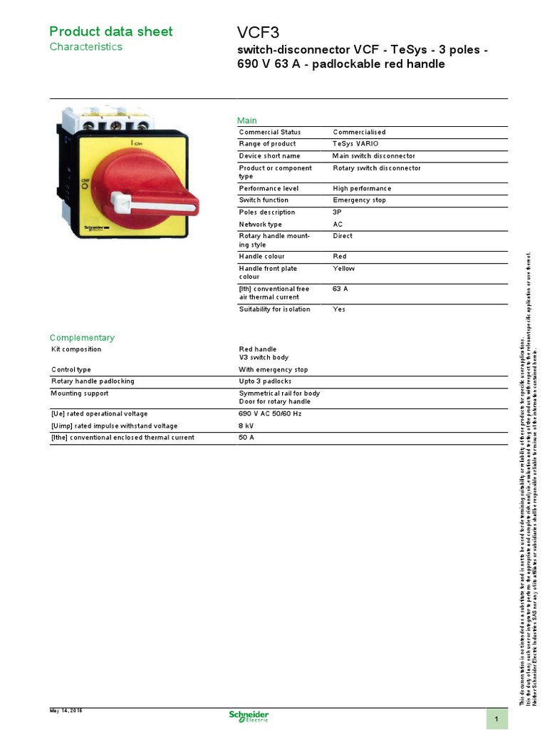 Tesys Vario Vcf3 | PDF | Switch | Electrical Engineering