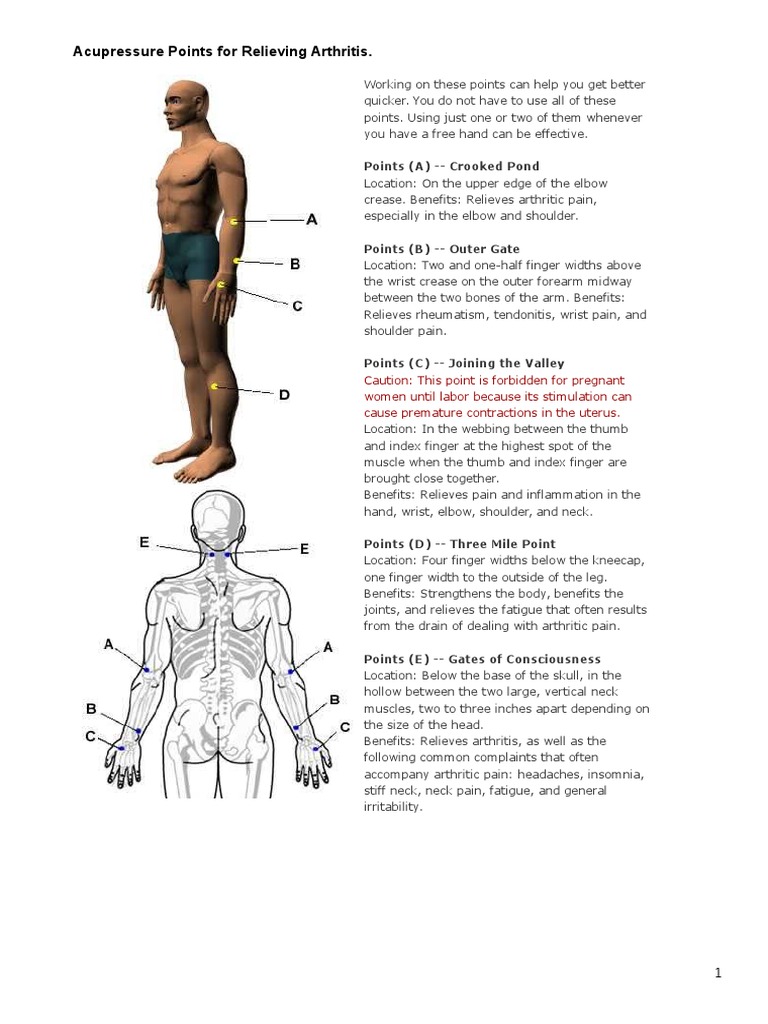 Arthritis Relief: Acupressure & Acupuncture | PDF | Arthritis ...