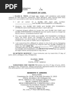 Self Accident Affidavit Template | PDF