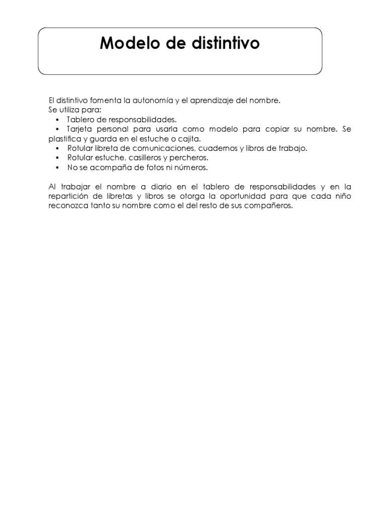 Modelos de Distintivos para Niños | PDF