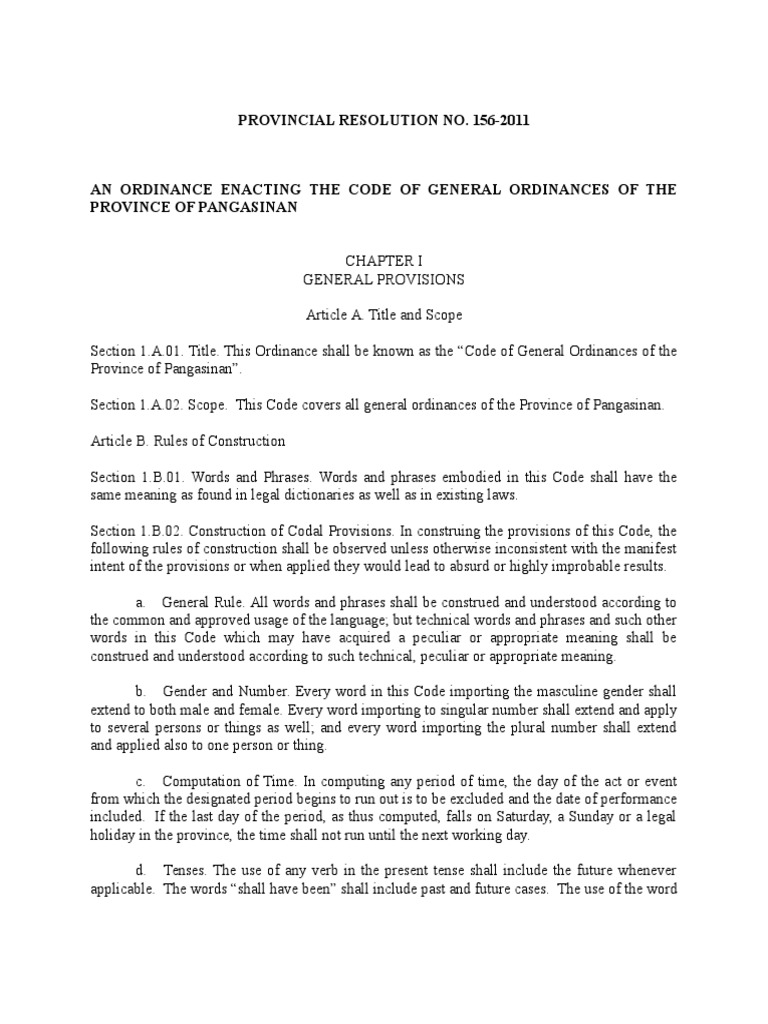 Code of Gen. Ordinances of Pangasinan | PDF | Local Ordinance | Taxes