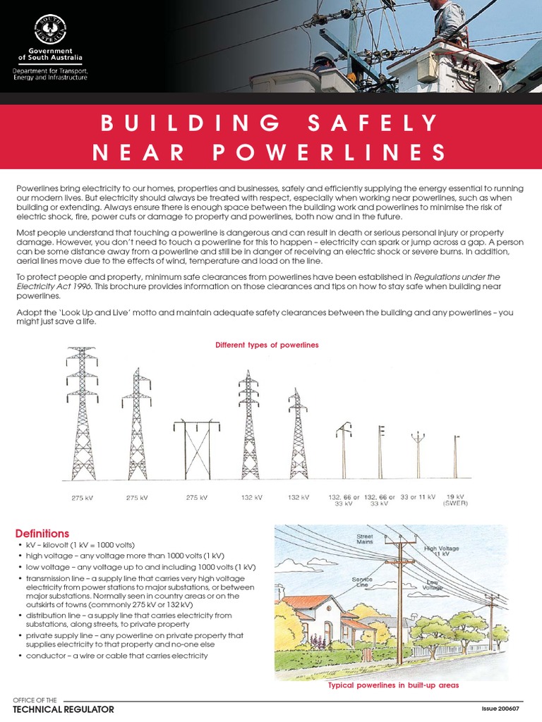 Building Safely Near Powerlines | PDF | Electric Power Transmission ...