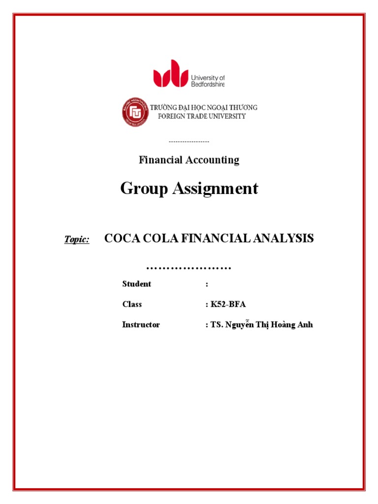 Coca Cola Financial Analysis | PDF | Inventory | Working Capital