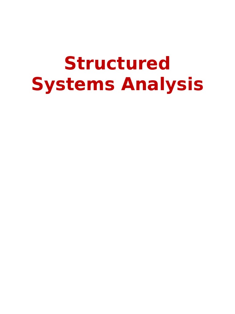 Structured Development | Download Free PDF | Conceptual Model ...