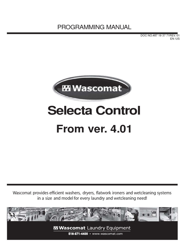 Wascomat Parts and Service Manual | PDF | Washing Machine | Clothes Dryer