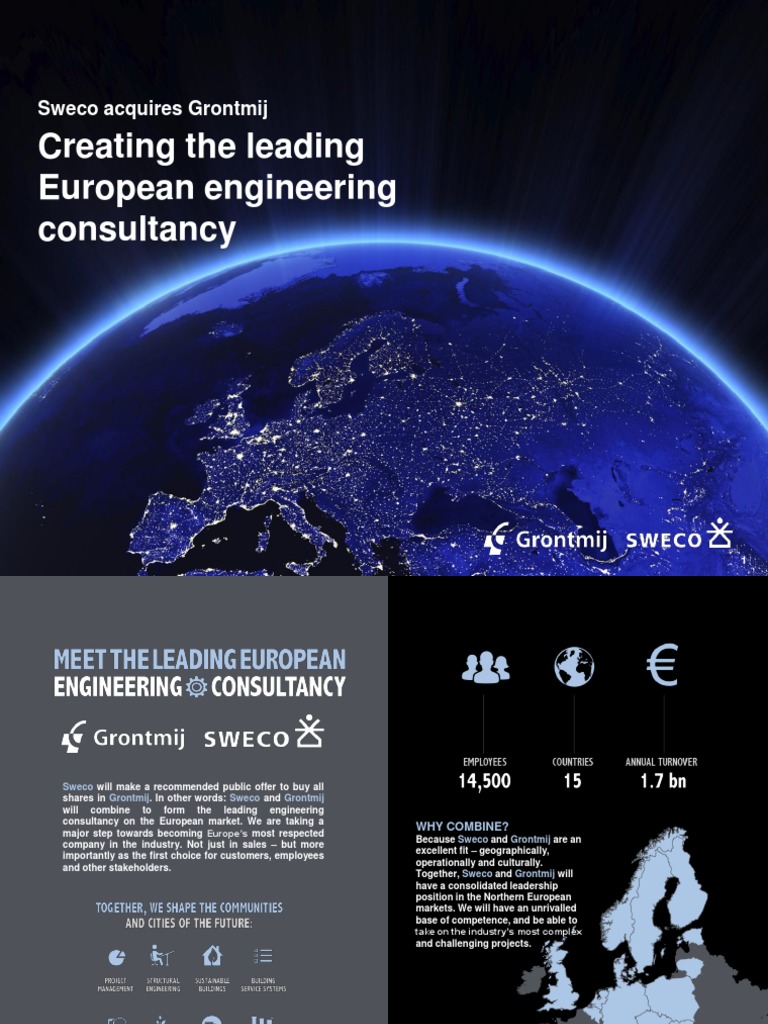 Presentation Sweco and Grontmij To Media and Analysts 1 June 2015 | PDF ...