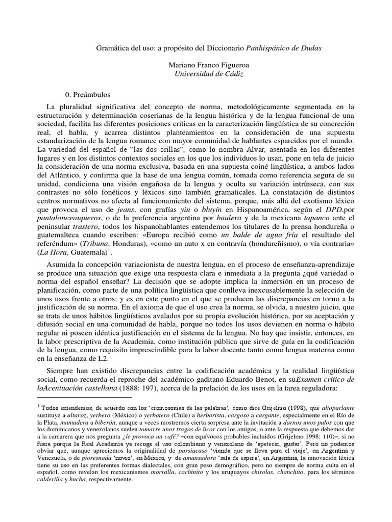 Diccionario de Dudas | PDF | Lengua española | Diccionario