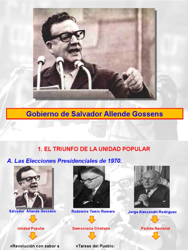 Gobierno de Salvador Allende: Crisis y Reformas | PDF | Chile | Jefes ...